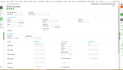 How To Setup Wip Finalization As A Recurring Task In Sage X3