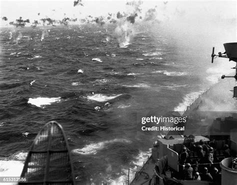 A Japanese Suicide Plane Attacks The Uss Missouri Somewhere In The