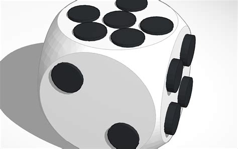 3d Design 6 Sided Dice Tinkercad