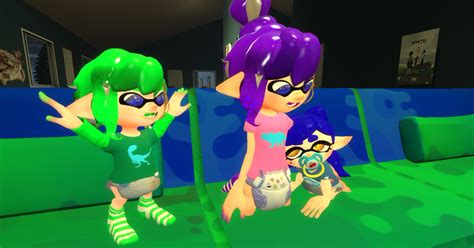 Splatoon Diaper Siblings Being Cute Diaper Woomyのマンガ Diaper