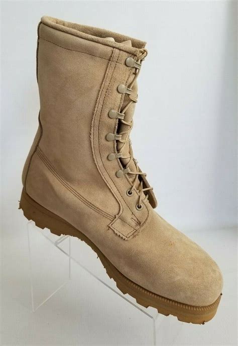 Wellco Mens Combat ICW Boots Tan Leather Goretex Wate Gem