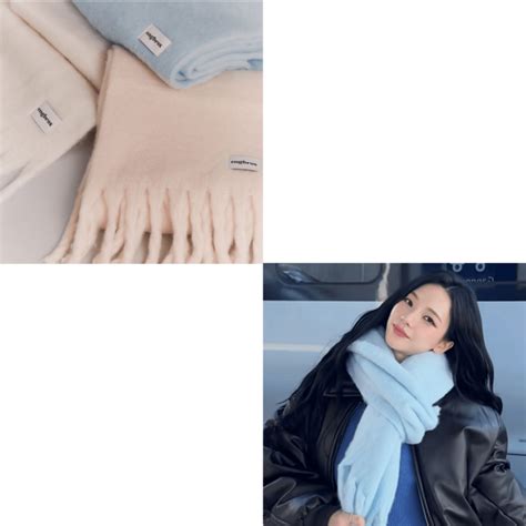 에스파 카리나 앵브록스 목도리 코튼 캔디 머플러 리뷰 네이버 블로그