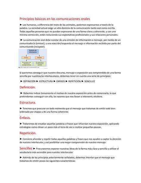 Principios Básicos En Las Comunicaciones Orales La Sociedad Actual