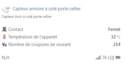 Lqi Different Dans Schema Et Tableau De Bord Dans Zigbee2mqtt