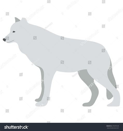 Vector Illustration Wolf Stock Vector Royalty Free 276578138