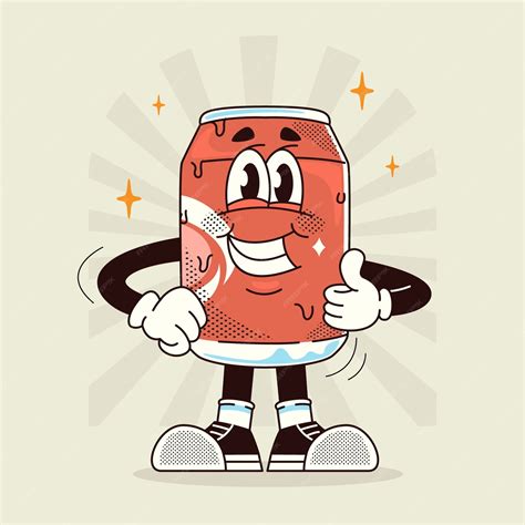 손으로 그린 소다 만화 그림 무료 벡터
