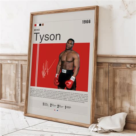 Mike Tyson Poster Printboxing Poster Fighter Printsports Poster