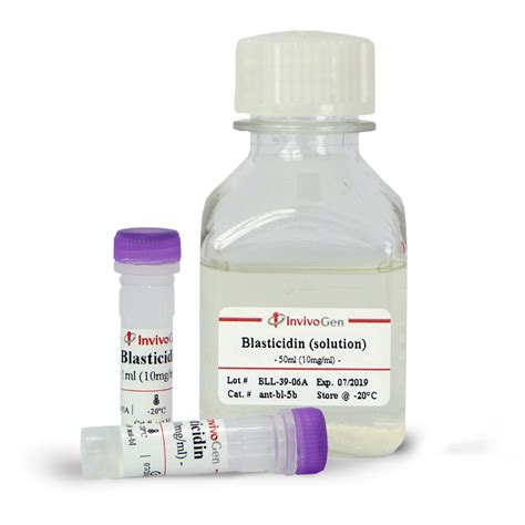Blasticidin Hcl Mg Ml Selection Antibiotic Invivogen