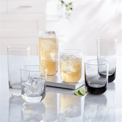 Libbey Polaris 16 Piece Tumbler And Rocks Glass Set Clear Libbey Shop