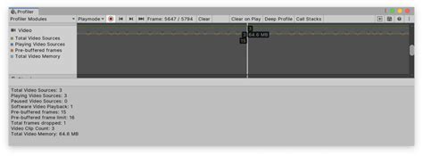 Video Profiler Unity
