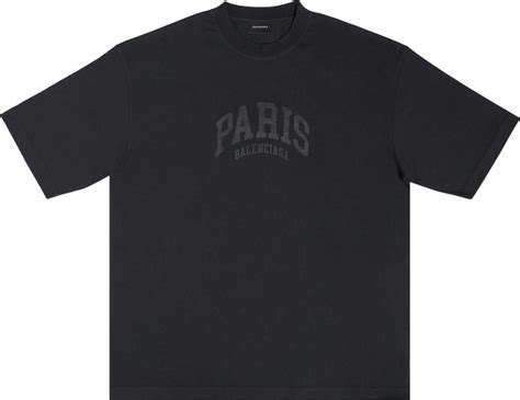 Buy Balenciaga Paris Logo T Shirt Black 612966 Tlvl7 1069 Goat