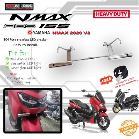 Yamaha Nmax 2020 V2 Led [stainless] [bracket] For [led Lights] Lazada Ph