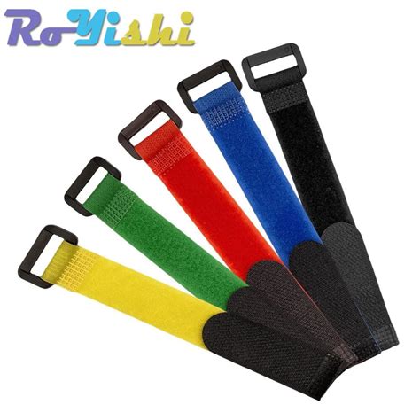 ₩2 102에서 Magic Tape Sticks Cable Ties 모델 스트랩 배터리 스틱 버클 벨트 번들 넥타이 훅 루프