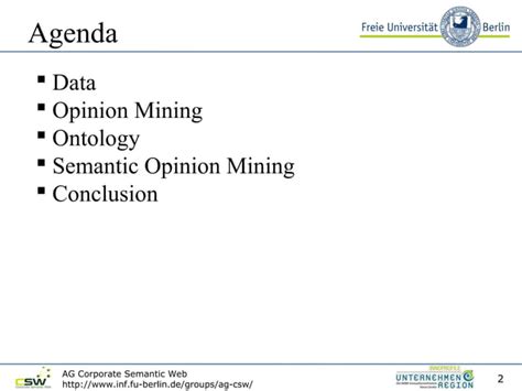 Semantic Opinion Mining Ontology Ppt
