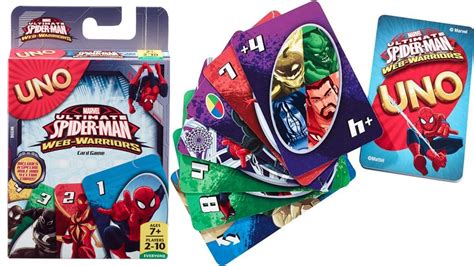 The Spiderman Uno Rules And Cards Learning Board Games