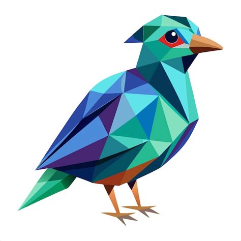 Premium Vector Low Poly Colorful Birds Vector Art