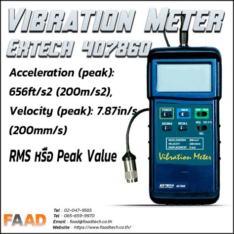 Vibration Meter Extech 407860 Faadtech