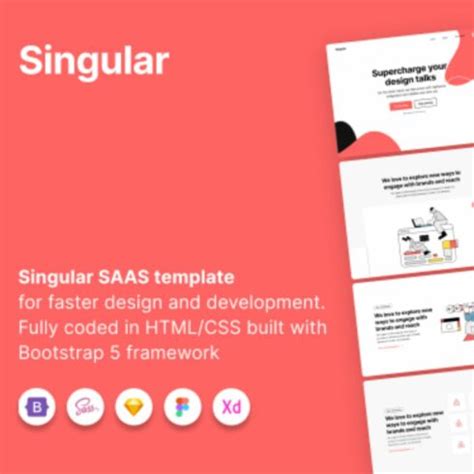 Singular SAAS Website Template With Bootstrap MasterBundles