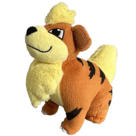 Pokemon Growlithe Tomy 8 Plush Toy Temple