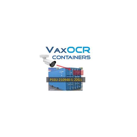 Vaxtor Vax Cont Iso Vaxocr Container Iso 6346 Software For…