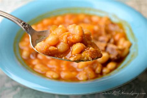 Super Frugal Bean With Bacon Soup Recipe Little House Living