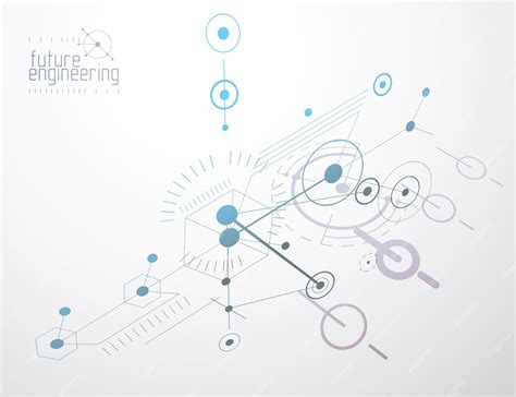 Contexte Industriel Et Dingénierie De Vecteur Futur Plan Technique