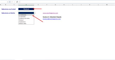 Listas Desplegables Dependientes Validación De Datos Excel Negocios