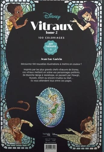 Disney Vitraux 100 coloriages Tome 2 Jean Luc Guérin Livres