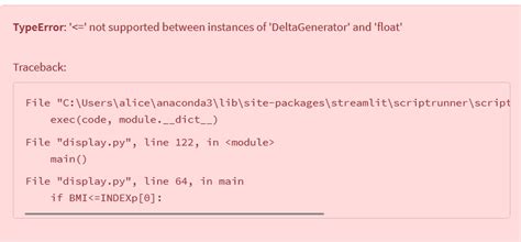 if elif statement using streamlit streamlit