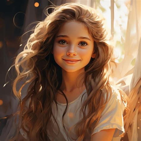 Premium Ai Image Girl Smiling Background