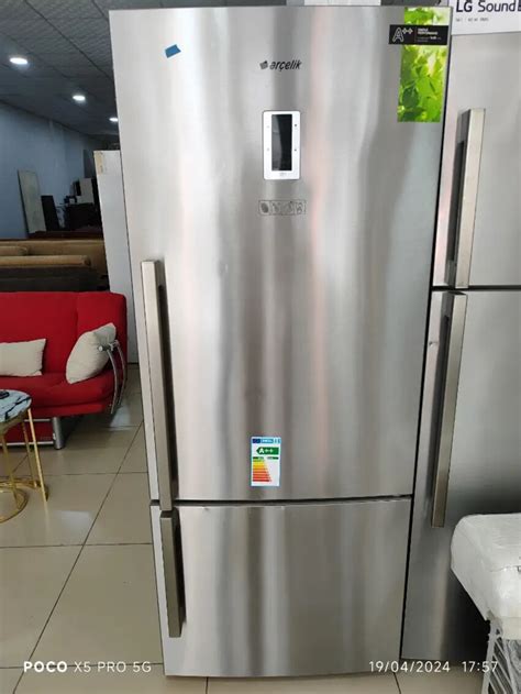 Arçelik litre inox nofros buzdolabı orjinal tamirsiz Ev Aletleri