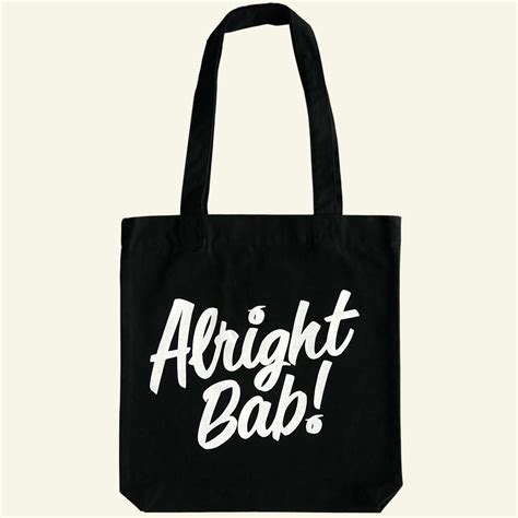 Alright Bab Tote Bag Black