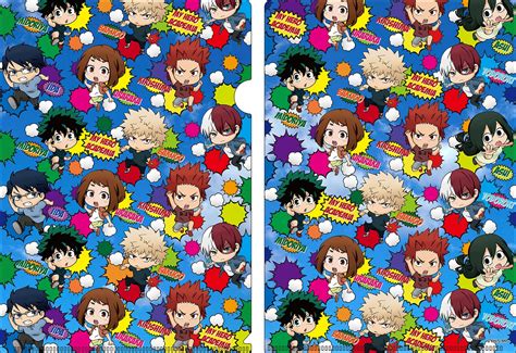 僕のヒーローアカデミア とじコレ 空中訓練ジャンプ クリアファイル 総柄