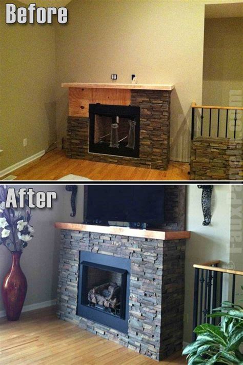 A Dry Stack Fireplace Acts As The Focal Point For This Living Room