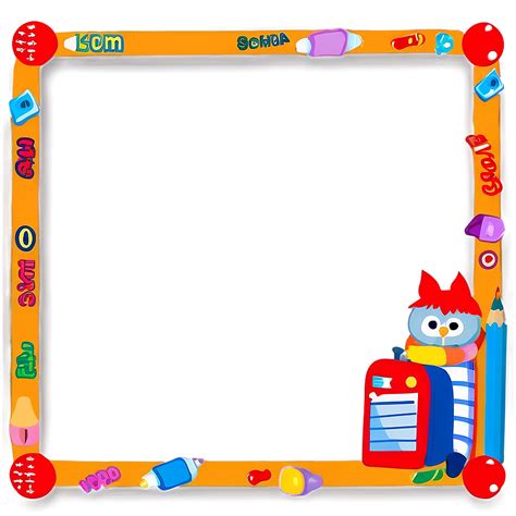 Download School Themed Border Png Fcp