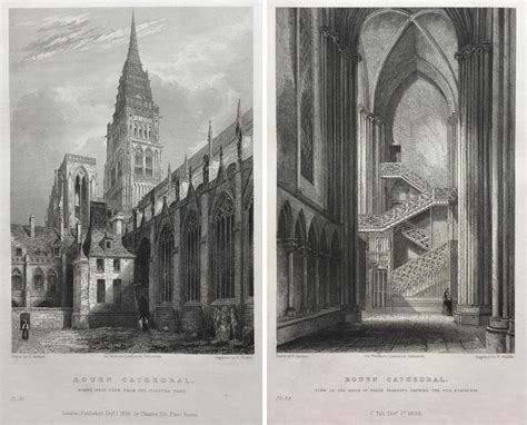French Cathedrals From Drawings Taken On The Spot By R Garland With