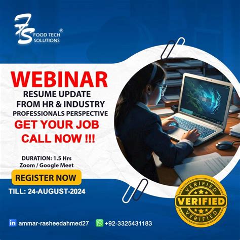 Linkedin Cv Resume Growth Jobs Job Webinar Foodindustry