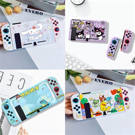 Kuromi Switch Protective Case Silicone Sleeve Ns Soft Shell With Plug