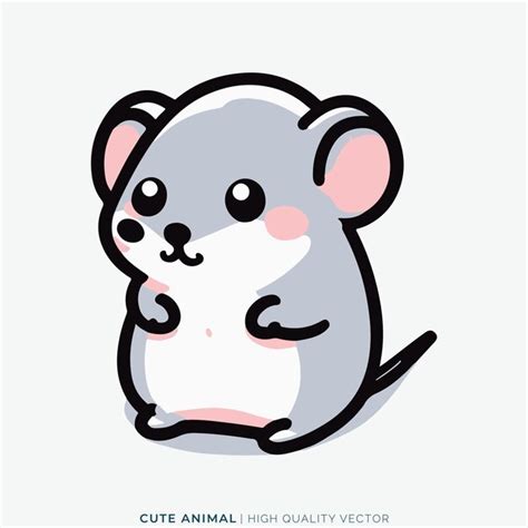 Premium Vector Tiny Mouse Cute Animal Vector Illustration