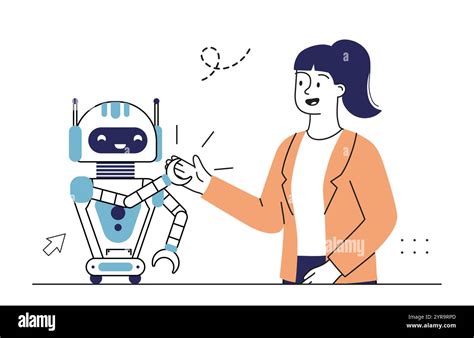 Artificial Intelligence Apps Man With Laptop Work With Chat Bot