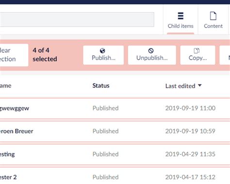 umbraco 8 2 0 rc group dropdown appears over list view buttons · issue