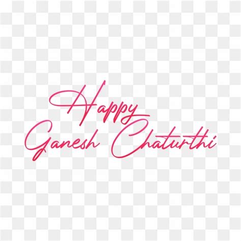 Happy Ganesh Chaturthi Text Png