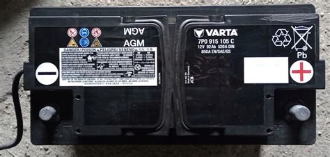 Audi VW Akumulator Varta AGM 92Ah 7P0915105C 13560421178 Oficjalne
