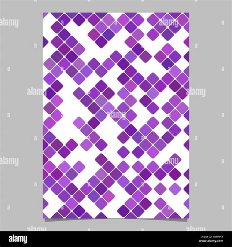 Purple Abstract Geometric Diagonal Rounded Square Pattern Background Page Template Vector