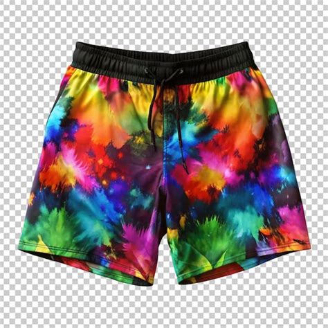Premium Psd Swimsuit Short With Floral Pattern