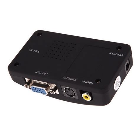 Av Rca Composite S Video To Vga Converter Adapter Wide Sc0n Axgearca