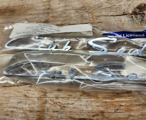 Quarter Panel Emblem Ford 1955 1956 Pre Sixties Vintage Auto