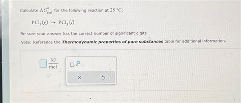 Solved Calculate ΔGrxn for the following reaction at C Chegg com
