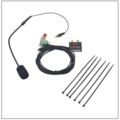 6 Pin Crystal Head Finger Ptt Mic Hands Free Wtih Big Ptt For Yaesu