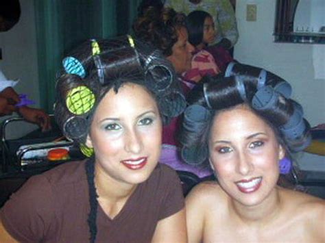 Feminised Father And Son In Curlers And Tightly Netted They Are So